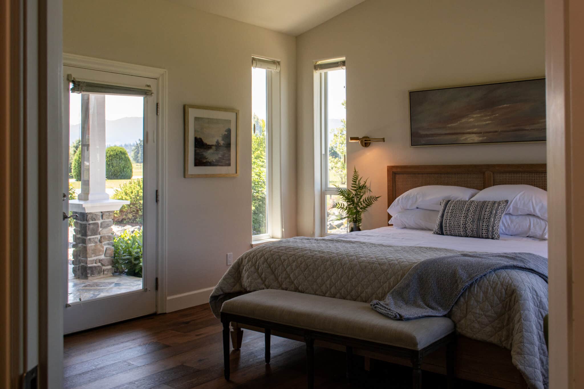 First Floor Willow Suite with King Bed Private Bath and Patio Access